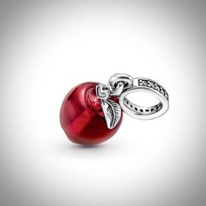 Independent | Jewelry | Murano Glass Red Apple Charm S925 Sterling ...